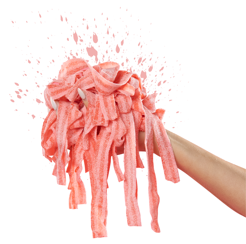 Sour string candy store